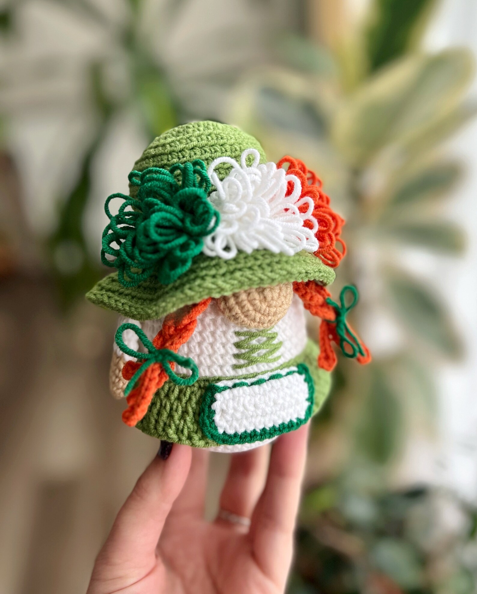 Irish Doll Gnome Pattern PDF St. Patrick Day Gonk Patterns Gnome Girl ...