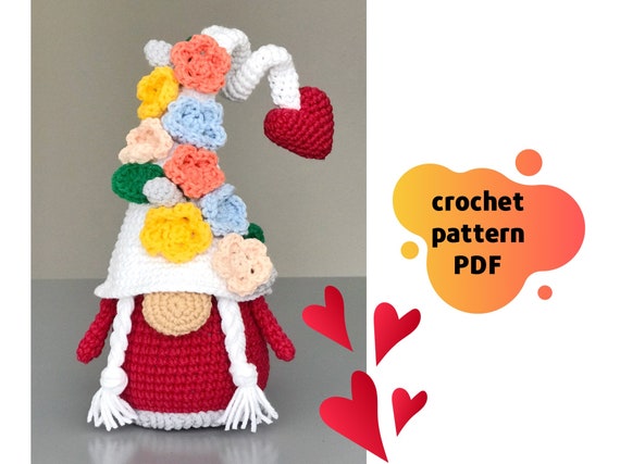 Crochet Spring Gnome Pattern PDF Crochet Gnome Pattern - Etsy