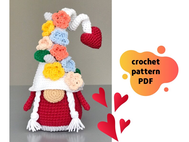 Crochet Spring Gnome Pattern PDF Crochet Gnome Pattern - Etsy