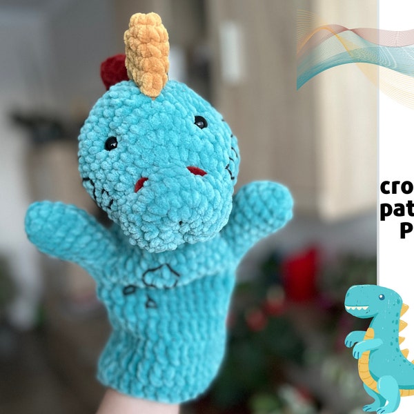 Dinosaur Hand Puppets for Kids - Etsy