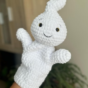 Crochet Ghost Hand Puppet Pattern PDF | Halloween Crochet Pattern | Amigurumi Ghost Plushie ...