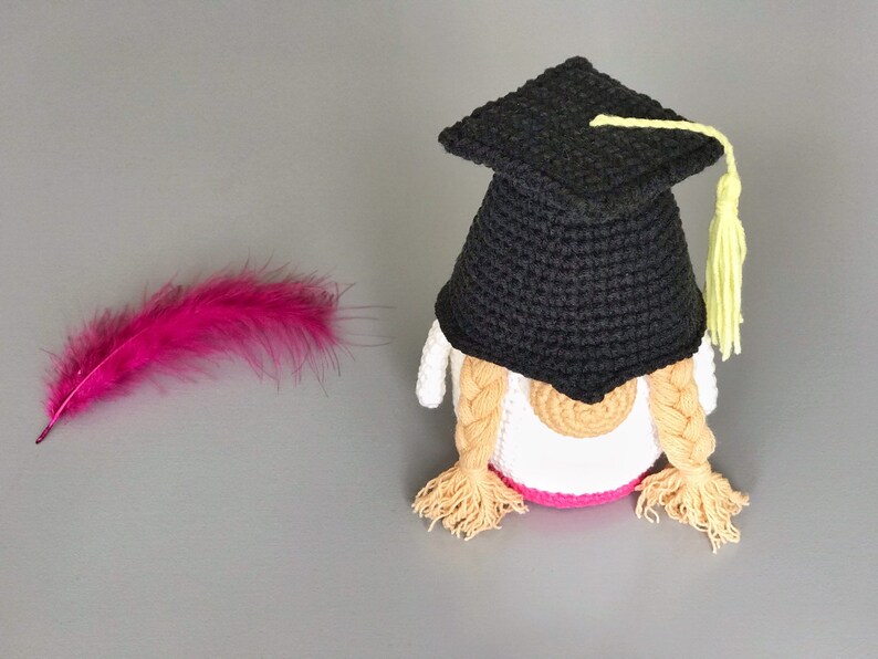 Graduate Gnome Girl Pattern PDF Graduation Crochet Gift | Etsy