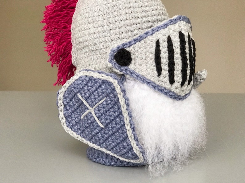 Knight Gnome Crochet Pattern PDF Knight Amigurumi Knight - Etsy