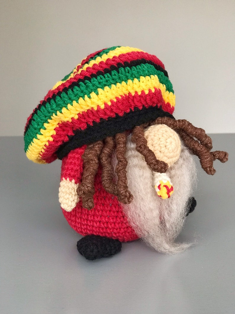Crochet Rasta Gnome Pattern PDF Smoker Amigurumi Pattern Green - Etsy