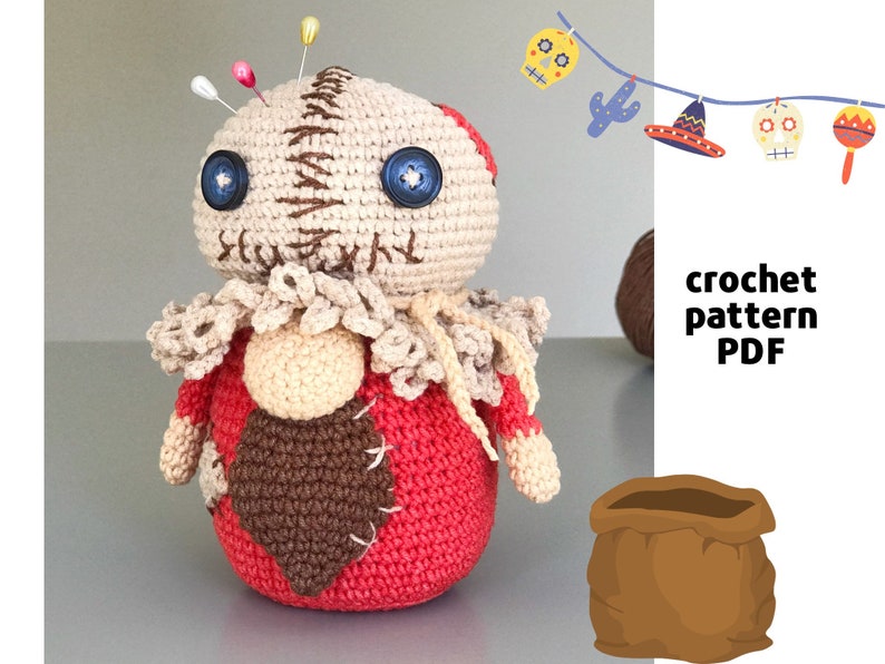 Amigurumi Sam Gnome Crochet Pattern PDF Creepy Sam Halloween - Etsy
