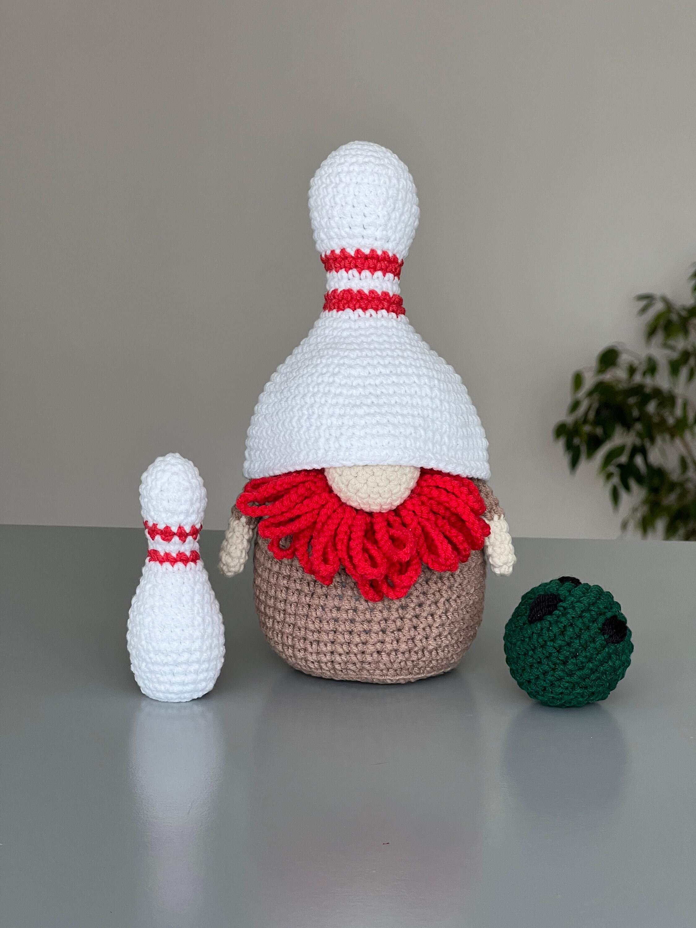 Crochet Bowling Gnome Pattern PDF Amigurumi Bowling Pattern Crochet ...