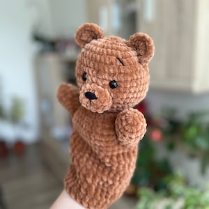 Crochet Bear Hand Puppet Pattern PDF Crochet Wild Animals Patterns ...