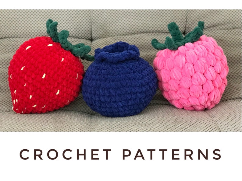 Giant Raspberry Crochet Pattern PDF Crochet Berry Pattern - Etsy