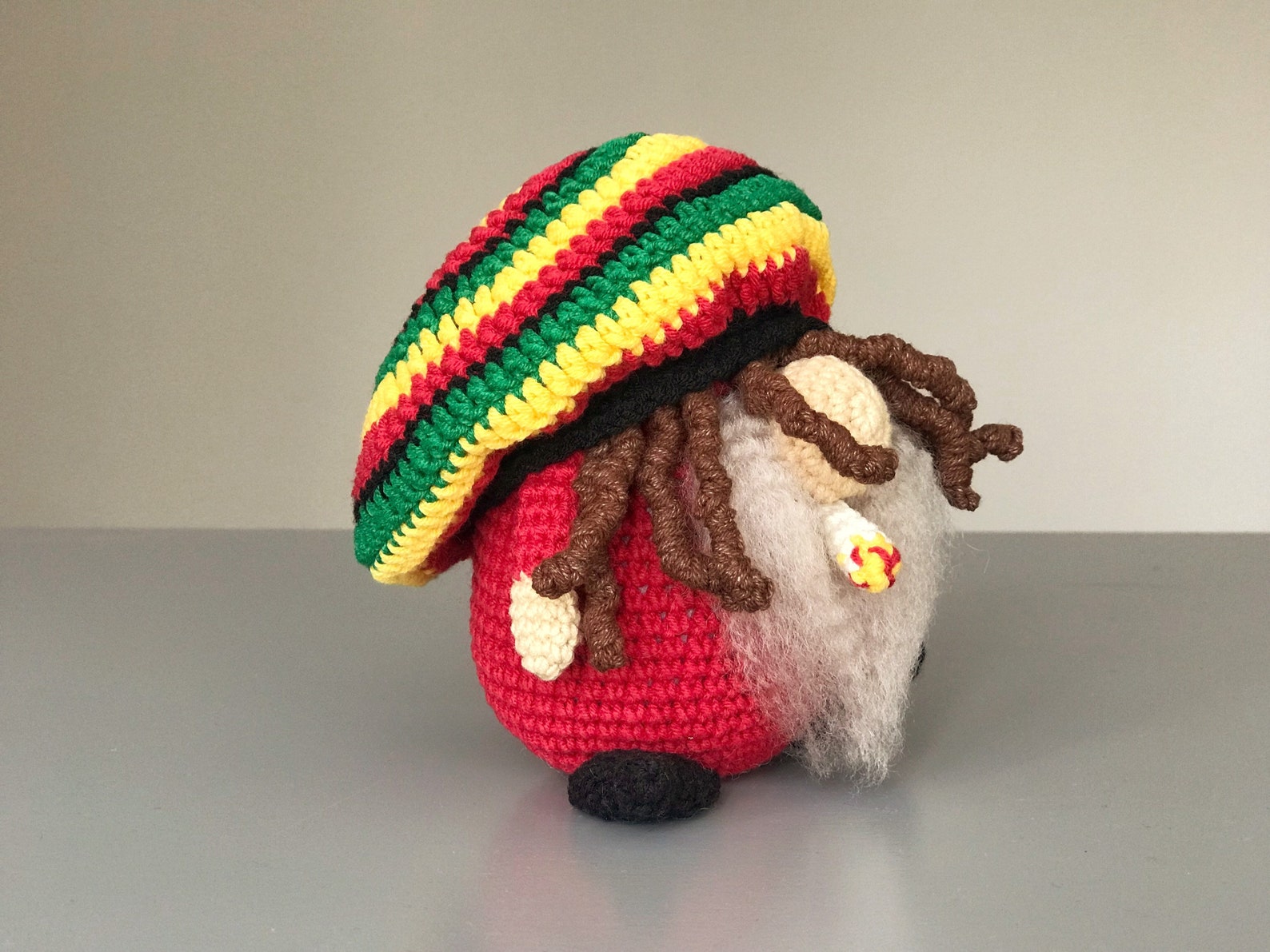 Crochet Rasta Gnome Pattern PDF Smoker Amigurumi Pattern Green - Etsy