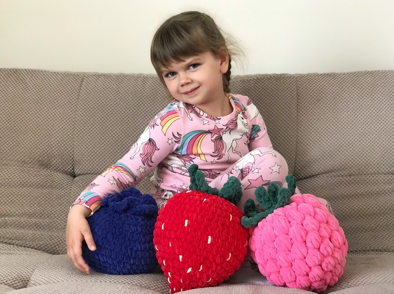 Giant Raspberry Crochet Pattern PDF Crochet Berry Pattern Raspberry ...