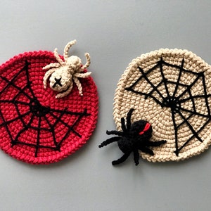 Halloween Spider Coaster Pattern PDF Spider Web Coaster Halloween ...