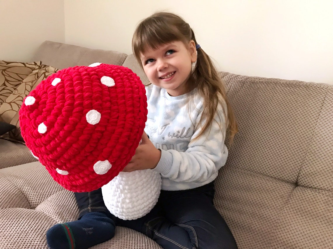 Giant Mushroom Crochet Pattern PDF Jumbo Plush Mushroom - Etsy