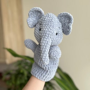 Crochet Safari Hand Puppets Patterns Set PDF | Lion, Elephant, Giraffe ...