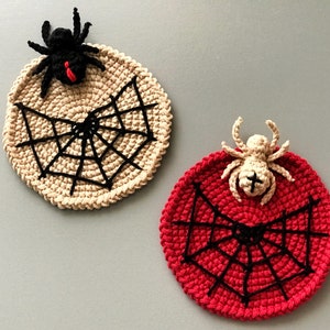 Halloween Spider Coaster Pattern PDF Spider Web Coaster Halloween ...