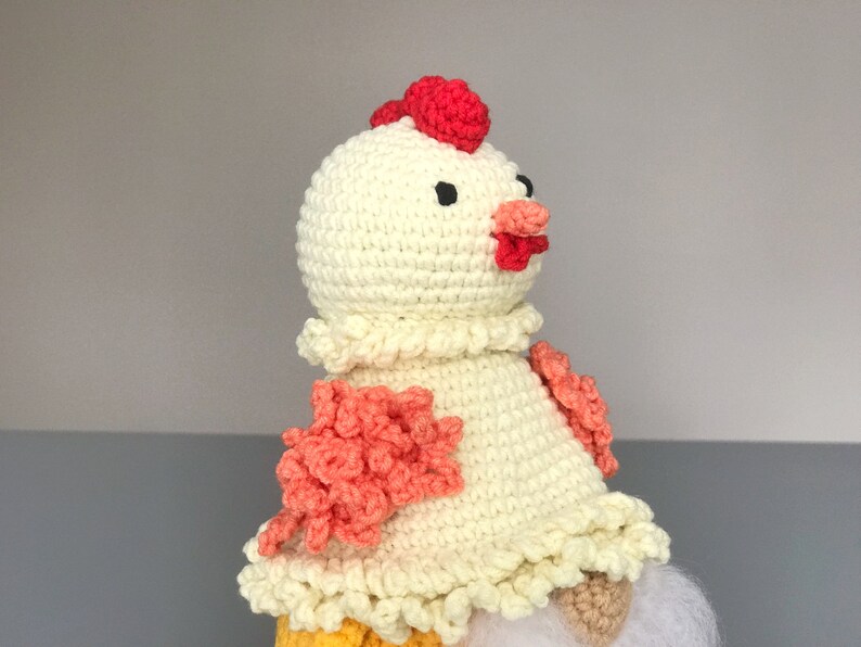 Easter Chicken Gnome Crochet Pattern PDF Chicken Egg Pattern | Etsy