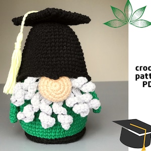 Graduate Gnome Pattern PDF Graduation Diy Gift Alumnus Gnome Graduate ...