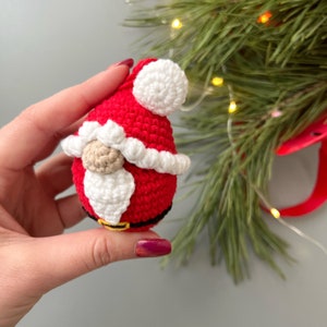 Crochet Keychain Santa Pattern PDF Santa Christmas Tree Ornament ...
