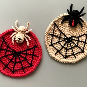 Halloween Spider Coaster Pattern PDF Spider Web Coaster Halloween ...