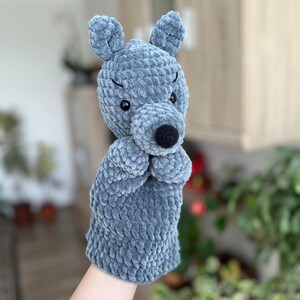 Crochet Wolf Hand Puppet Pattern PDF | Wolf Pattern | Wolf Diy | Wolf Amigurumi | Crochet Wild ...
