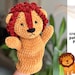 Crochet Safari Hand Puppets Patterns Set PDF | Lion, Elephant, Giraffe ...