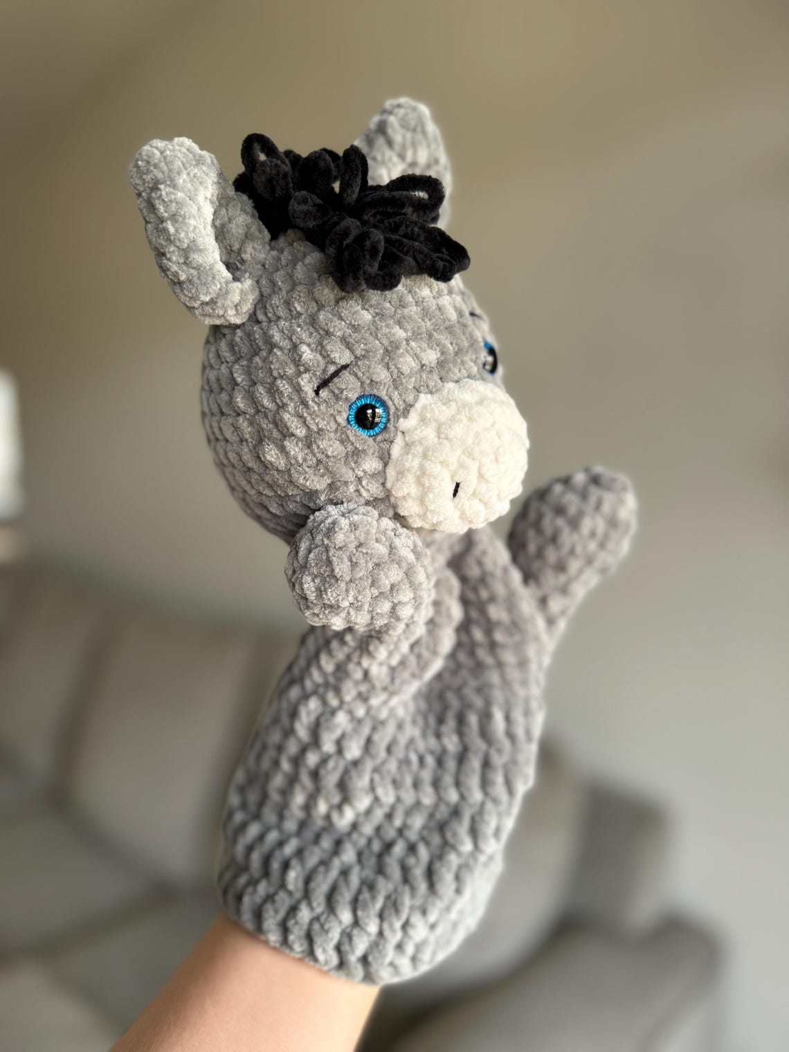 Crochet Donkey Hand Puppet Pattern PDF | Donkey Crochet Pattern ...