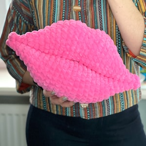 Crochet Giant Lips Pattern PDF Crochet Lips Pillow Pattern Crochet ...