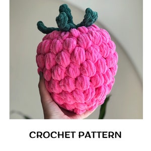Giant Raspberry Crochet Pattern PDF Crochet Berry Pattern Raspberry ...
