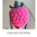Giant Raspberry Crochet Pattern PDF Crochet Berry Pattern Raspberry ...