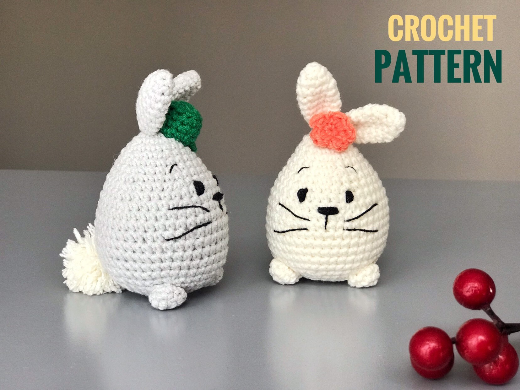 Easter Bunny Eggs Pattern PDF Crochet Easter Bunny Pattern | Etsy