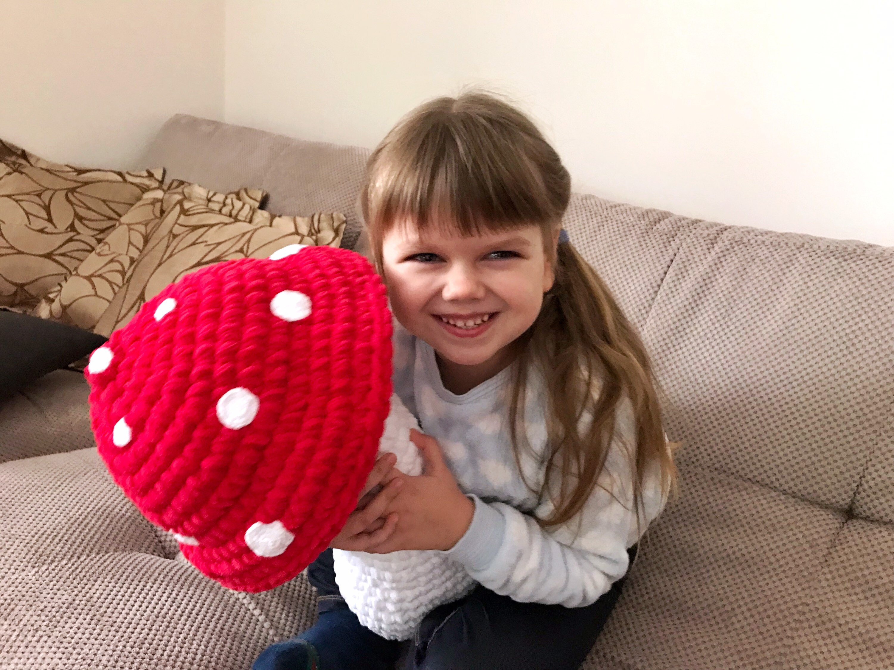 Giant Mushroom Crochet Pattern PDF Jumbo Plush Mushroom - Etsy