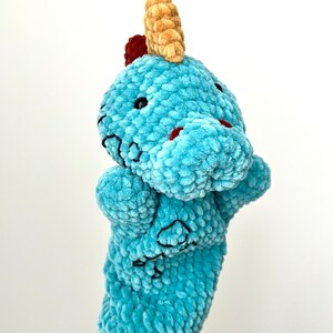 Crochet Dinosaur Hand Puppet Pattern PDF | Crochet Dino Pattern ...