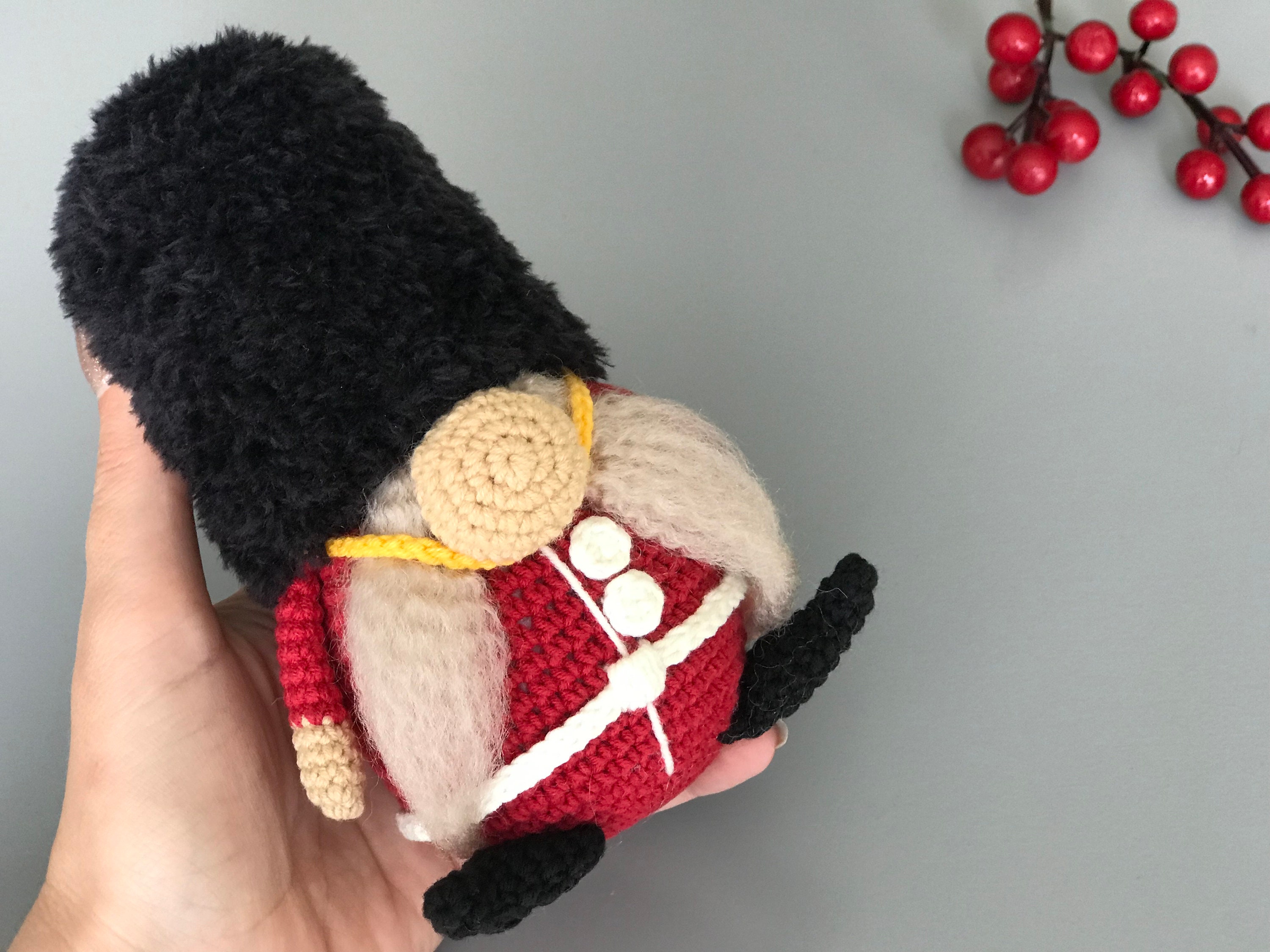 Crochet Queen's Guard Gnome Pattern PDF Royal Guard | Etsy