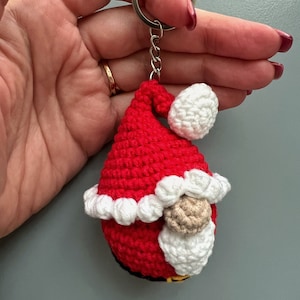 Crochet Keychain Santa Pattern PDF Santa Christmas Tree Ornament ...