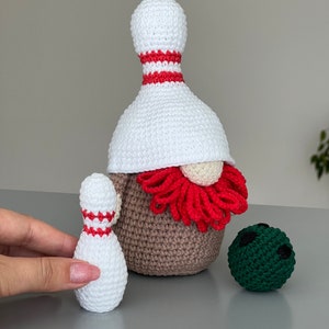 Crochet Bowling Gnome Pattern PDF Amigurumi Bowling Pattern Crochet ...