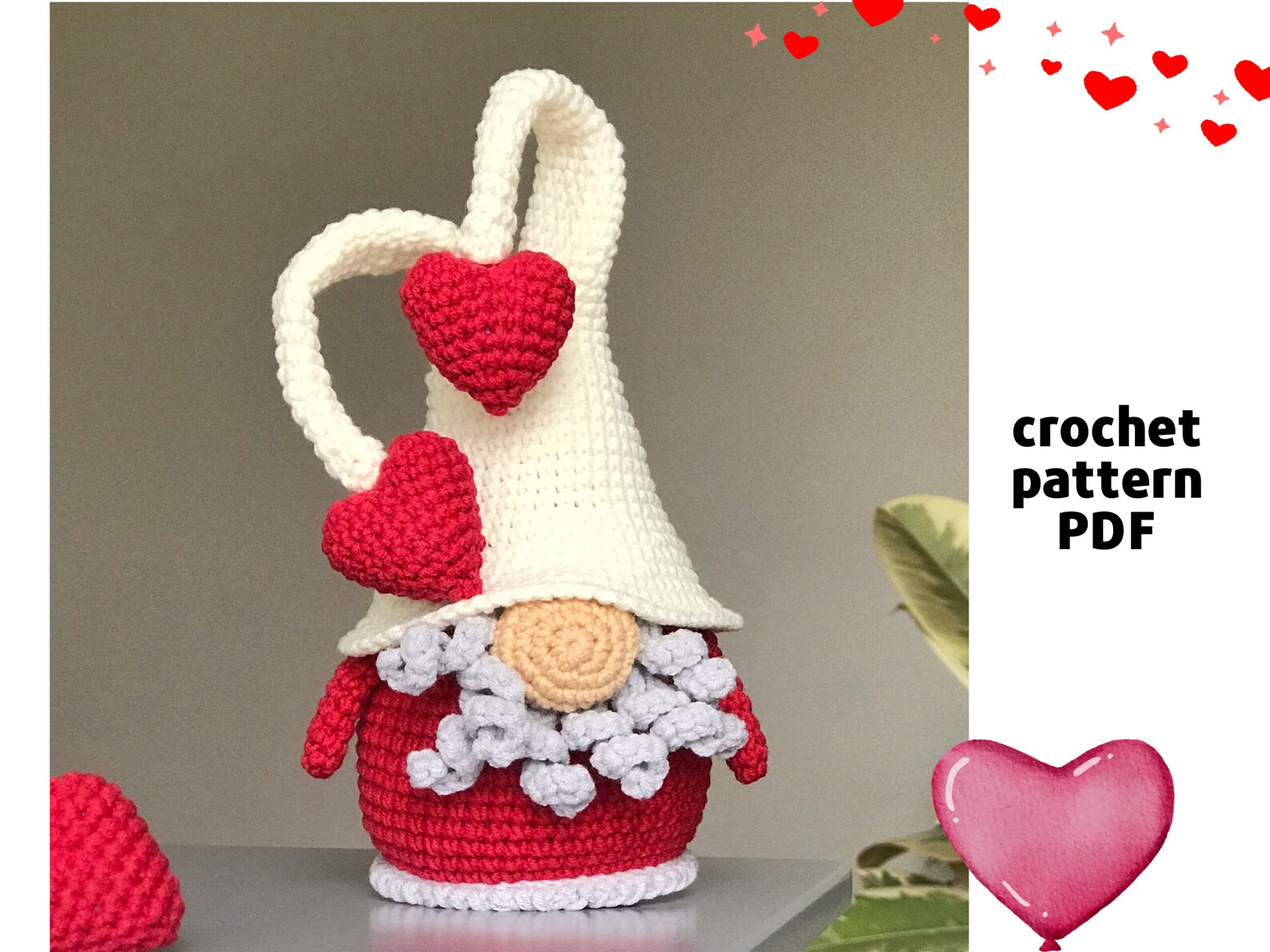 Crochet Gnome Pattern PDF Crochet Gnome Pattern - Etsy