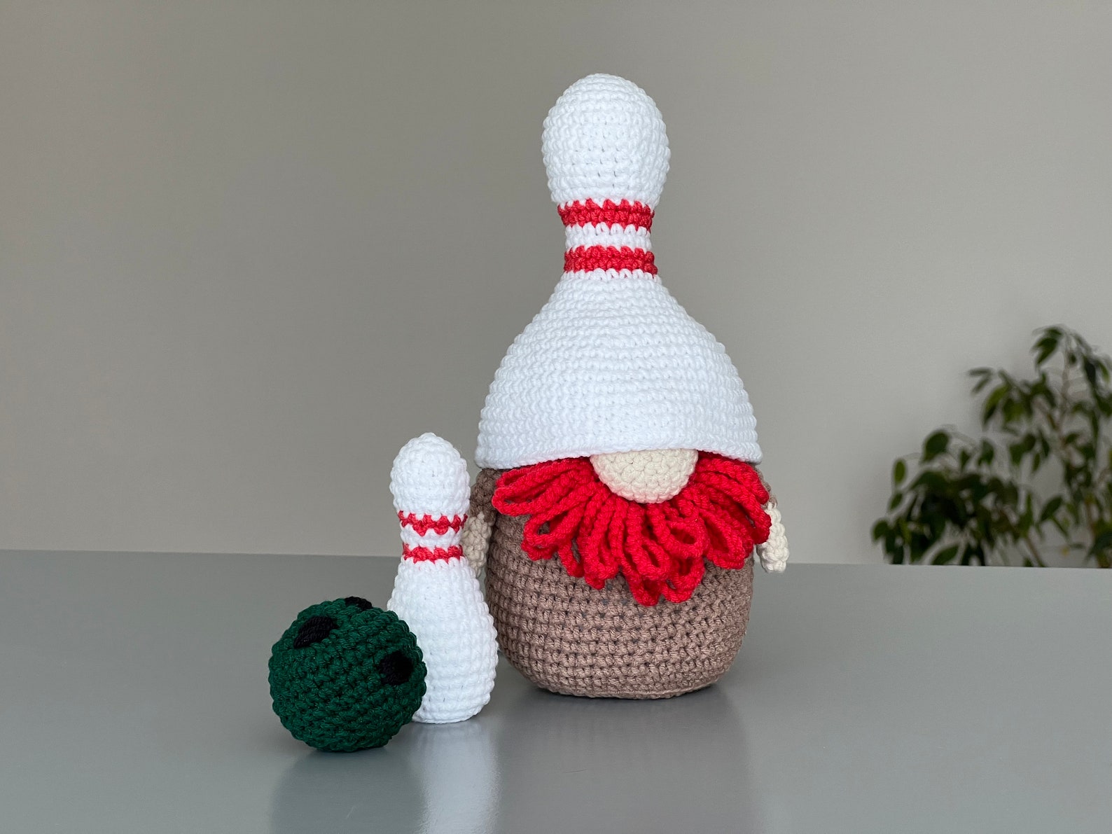 Crochet Bowling Gnome Pattern PDF Amigurumi Bowling Pattern Crochet ...
