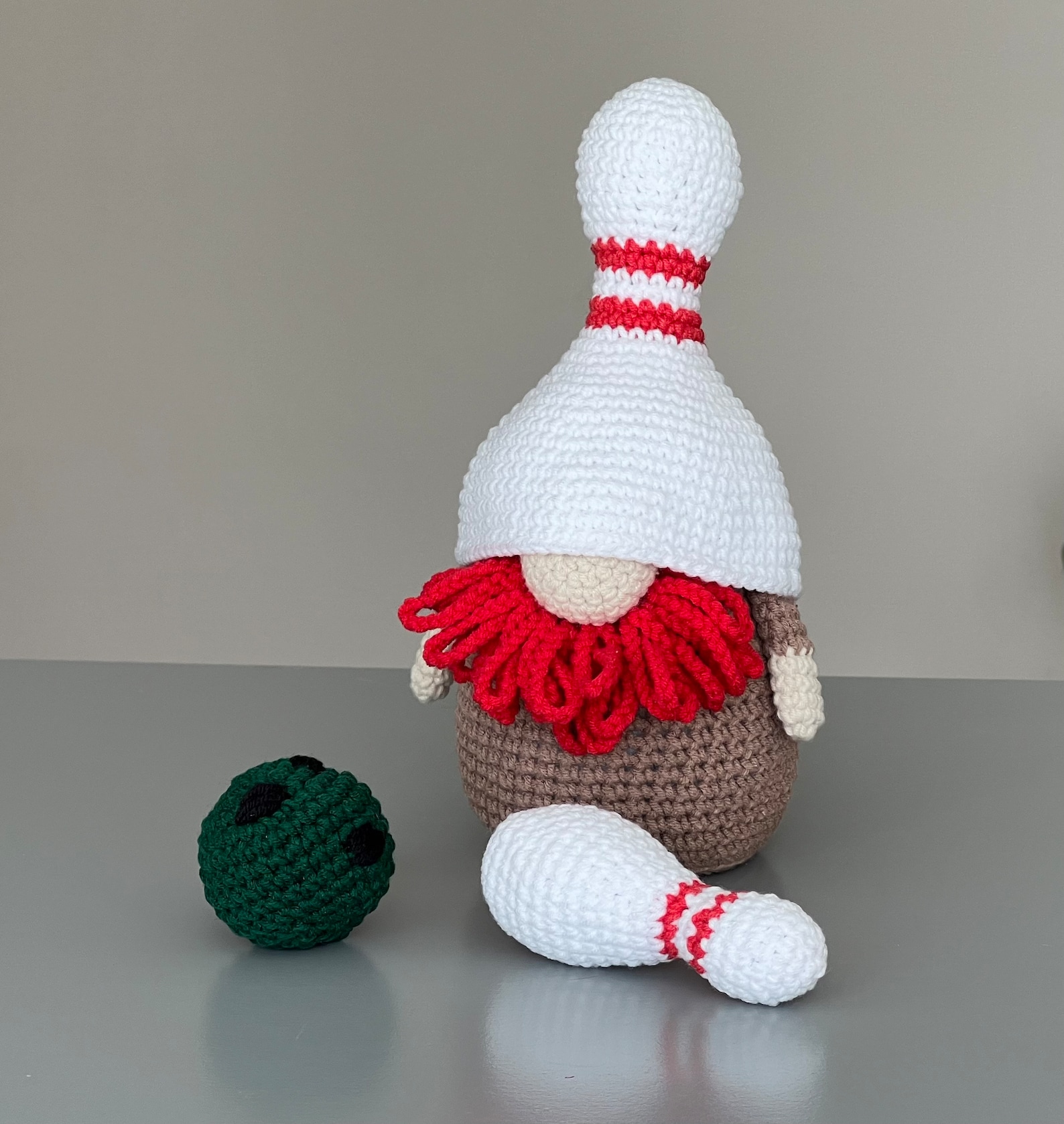 Crochet Bowling Gnome Pattern PDF Amigurumi Bowling Pattern Crochet ...
