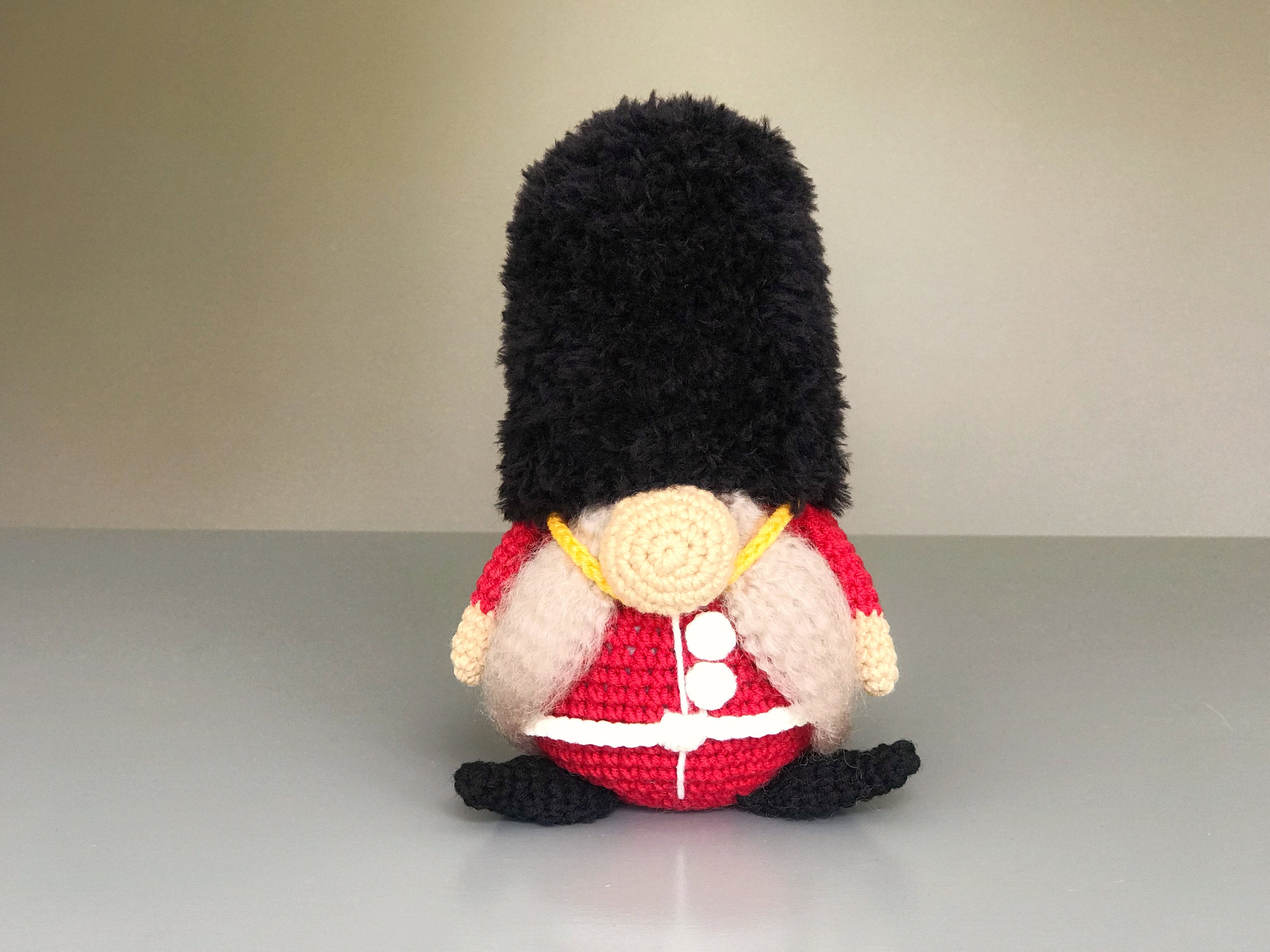 Crochet Queen's Guard Gnome Pattern PDF Royal Guard Amigurumi Guard ...