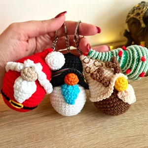 Christmas Keychains Gnomes Patterns PDF Crochet Keychain Patterns ...