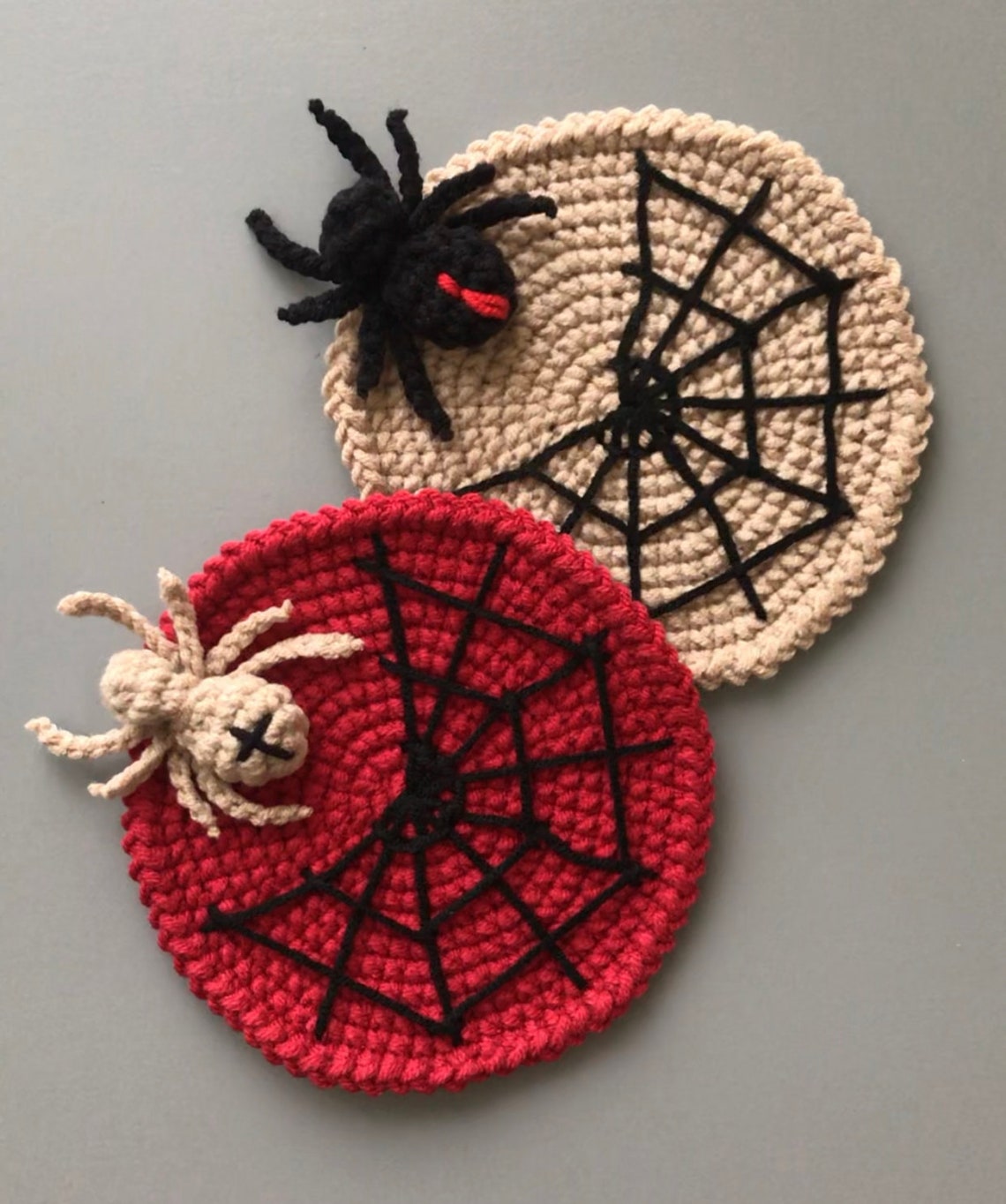 Halloween Spider Coaster Pattern PDF Spider Web Coaster Halloween ...