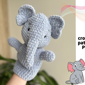 Crochet Safari Hand Puppets Patterns Set PDF | Lion, Elephant, Giraffe ...
