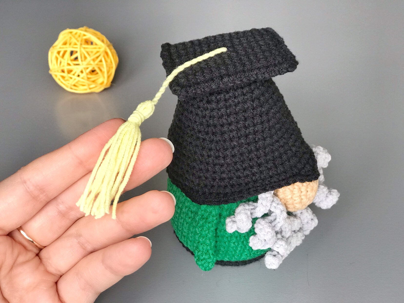 Graduate Gnome Pattern PDF Graduation Diy Gift Alumnus Gnome Graduate ...