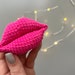 Crochet Lips Pattern PDF Crochet Kiss Valentine's Day Gift Amigurumi ...