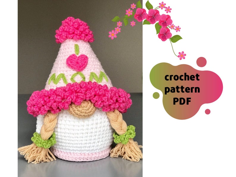 Crochet Gnome Pattern for Mother's Day Gift From Daughter | Etsy