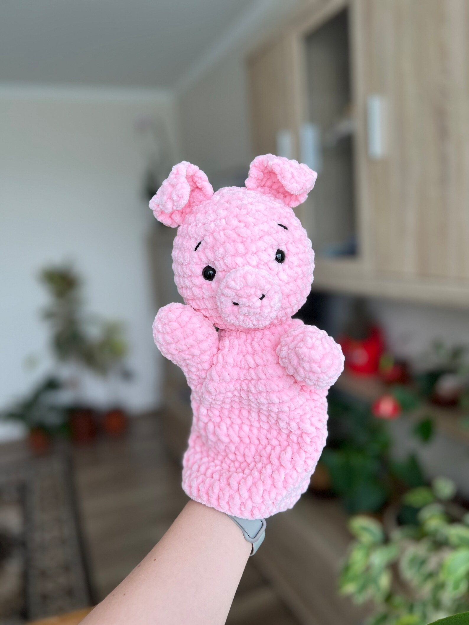 Crochet Pig Hand Puppet Pattern PDF | Crocheted Farm Toys | Amigurumi ...