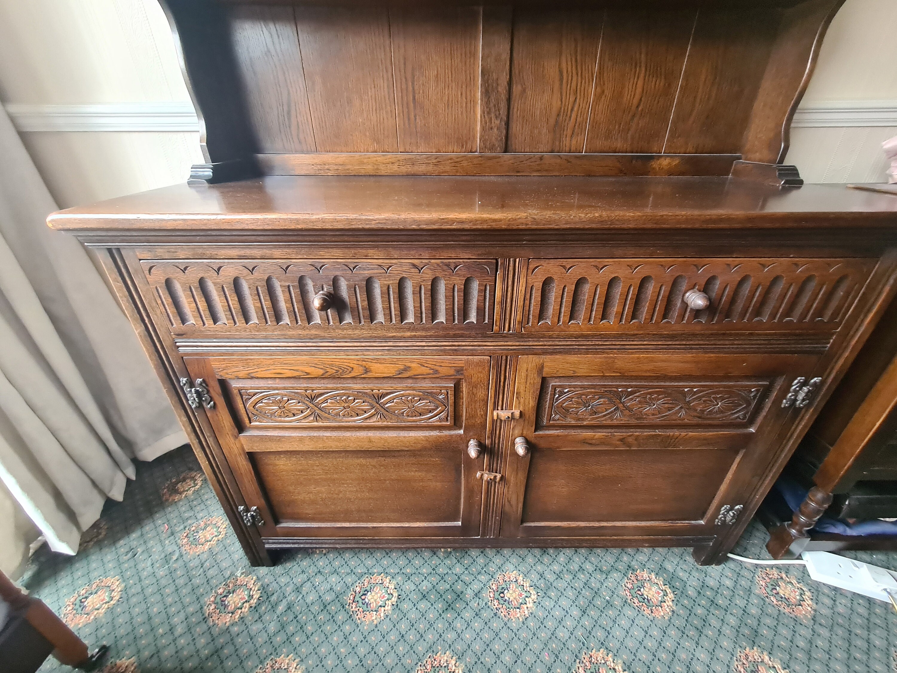 Jaycee Oak Welsh Dresser collection Only - Etsy UK