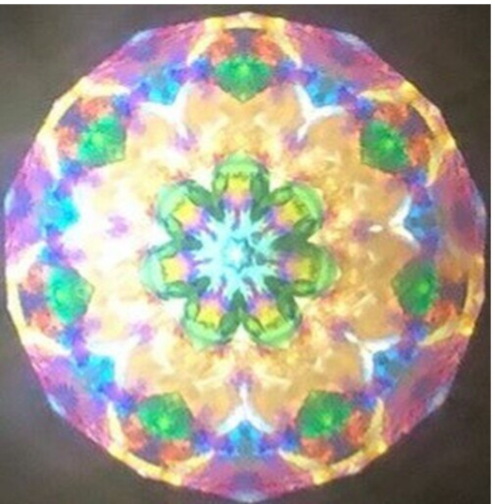 Miniature Kaleidoscope Necklace in Sterling Silver and Purple - Etsy