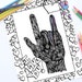 Printable ASL Coloring Page, ASL I Love You Coloring Sheet, Coloring ...