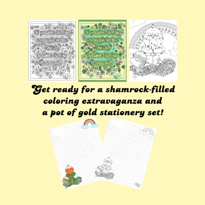 Irish Themed Printable Coloring Page, Leprichaun Coloring Sheet, Color ...