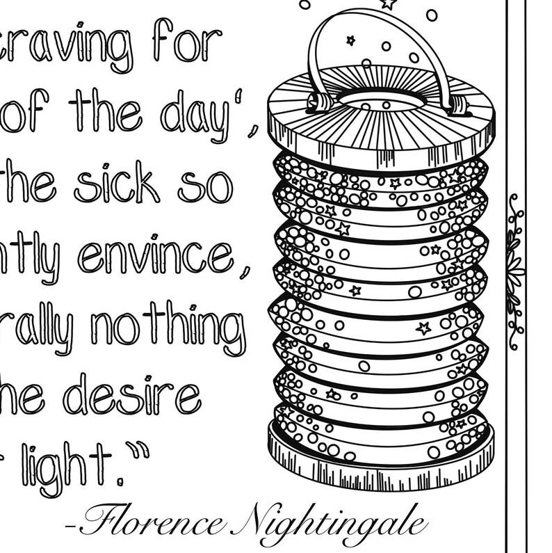 florence nightingale coloring page